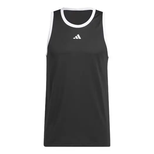 Adidas Legends Basketball 3-stripes Tank Top - Black/white