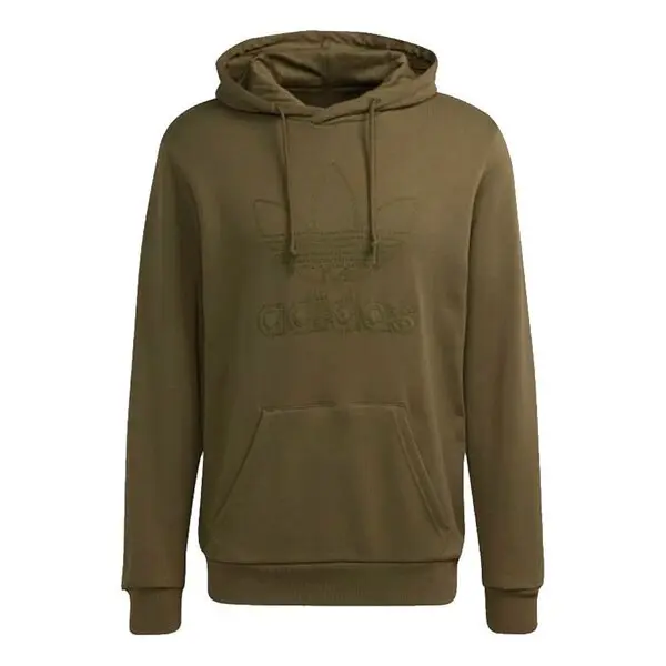 Adidas Originals Solid Color Large Logo Hoodie - Default Color
