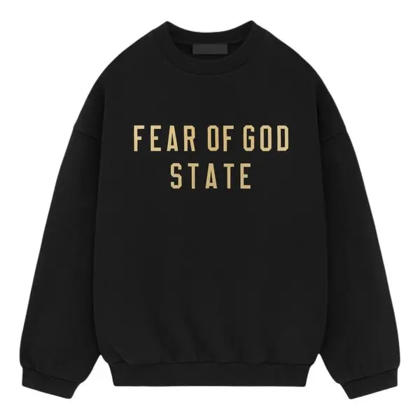 Fear Of God Fleece Crewneck - Black