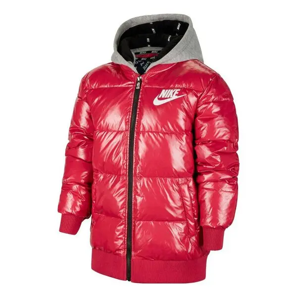 Nike Glossy Puffer Hooded Jacket