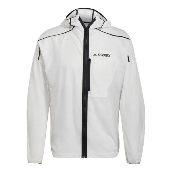 Adidas Terrex Agravic Windbreaker Jacket - White/black
