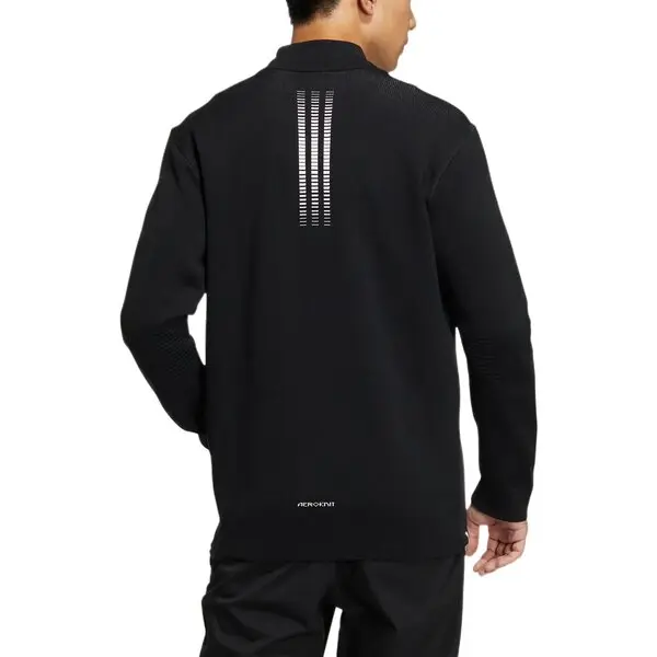 Adidas Logo Back Printing Stripe Zipper Jacket
