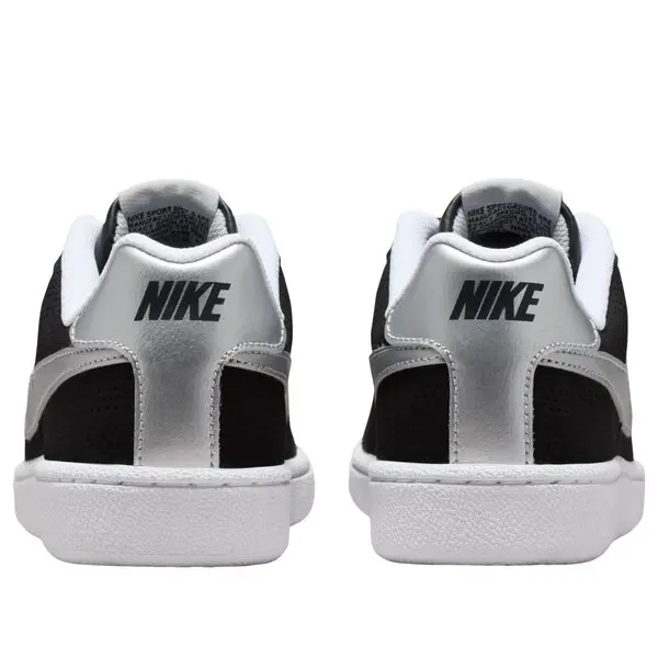 Nike Court Royale Low Top Sneakers - Black/white/metallic Silver