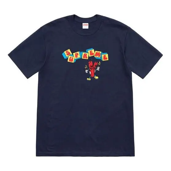 Supreme Ss19 Dynamite Tee Short Sleeve Navy - Blue