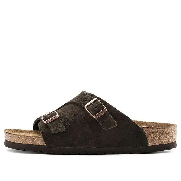 BIRKENSTOCK Zrich Soft Footbed Suede Leather Sandals - Mocha