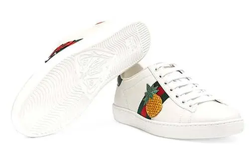 Gucci Ace Pineapple Embroidered Sneakers