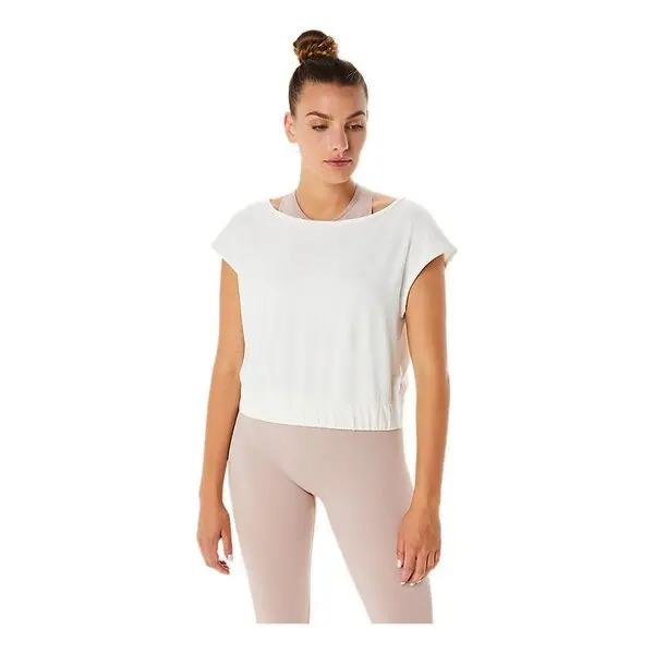 Asics Nagino Flex Short Sleeve Top - White
