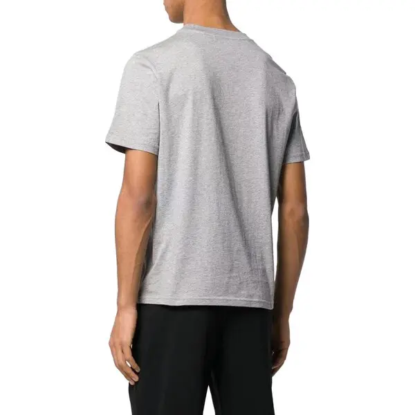 Balenciaga Small Logo Print Cotton T-shirt - Grey