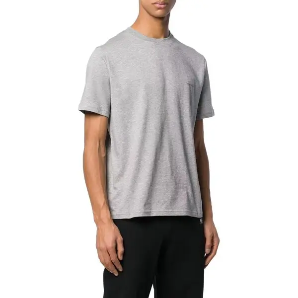 Balenciaga Small Logo Print Cotton T-shirt - Grey