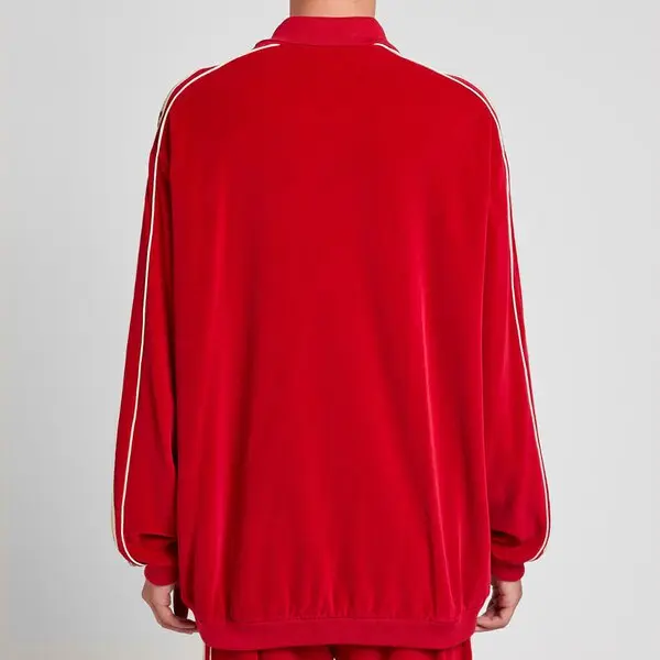 Gucci Velour Taped Oversized Track Jacket