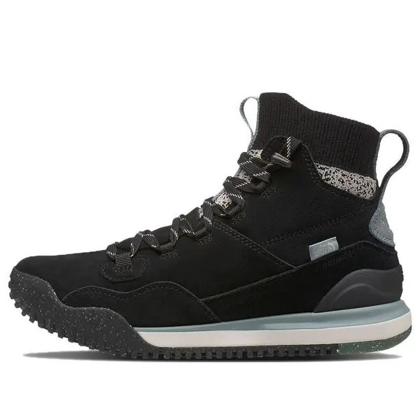 The North Face Suede Athletic High Top Sneakers - Black/white/grey