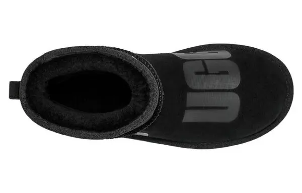 UGG Classic Mini Scatter Graphic Boots - Black/gray