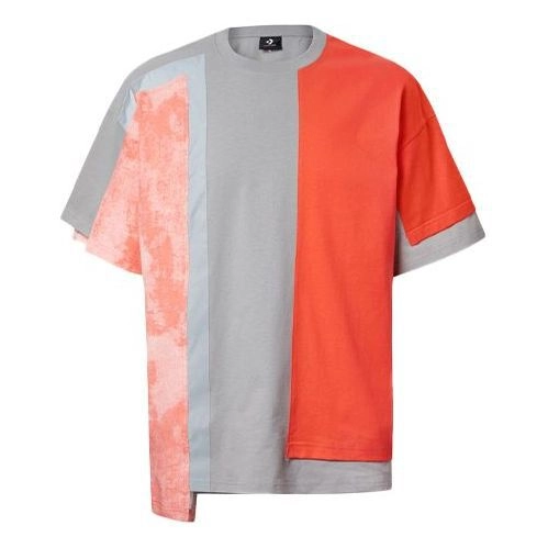CONVERSE X Fcw Crossover Contrasting Colors Short Sleeve T-shirt - Red
