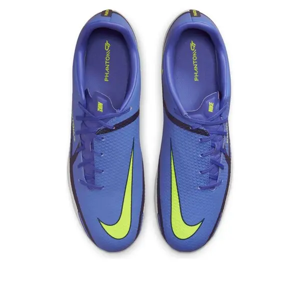 Nike Phantom Gt2 Academy Ag Soccer Cleats - Blue/silver/volt