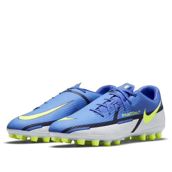 Nike Phantom Gt2 Academy Ag Soccer Cleats - Blue/silver/volt