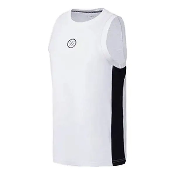 LI-NING Way Of Wade Logo Basketball Jersey - White/black