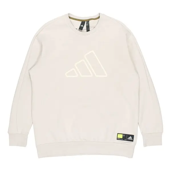 Adidas Th Doubleknit Bos Sweatshirt White - Brown
