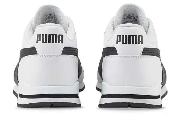 PUMA St Runner V3 Leather Casual Sneakers - White/black