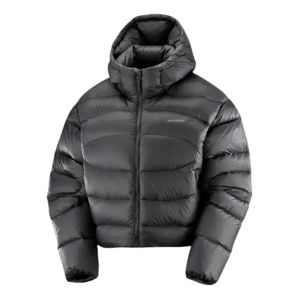 SALOMON Outline Novelty Cropped Down Hooded Jacket
