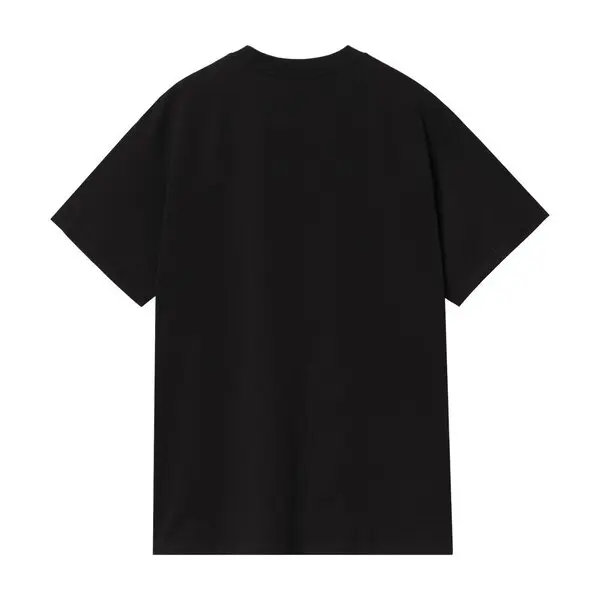 Carhartt Work In Progress Script Embroidery Short Sleeve T-shirt - Black