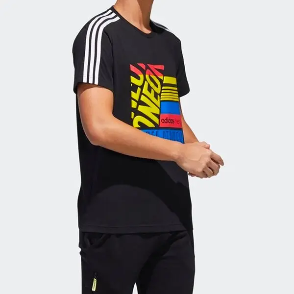Adidas Neo Brlv Tee Printing Pattern Short Sleeve