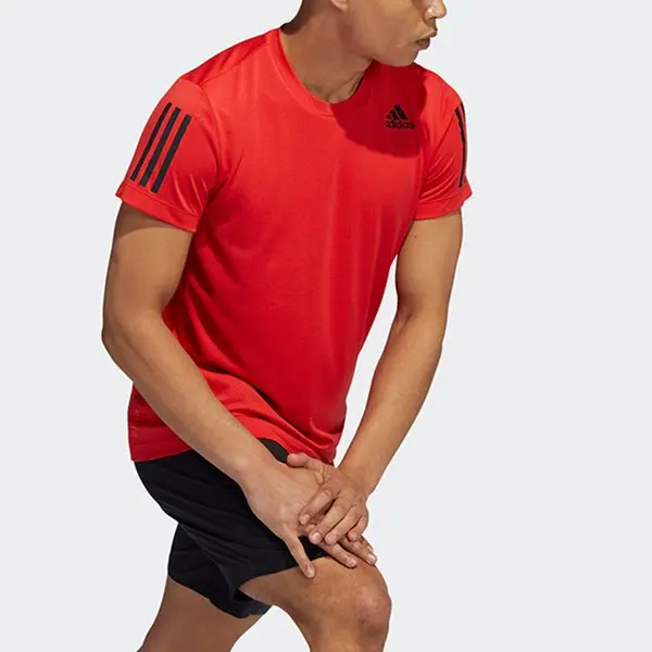 Adidas H.rdy Warri Stripes Print Crew Neck Short Sleeve Shirt