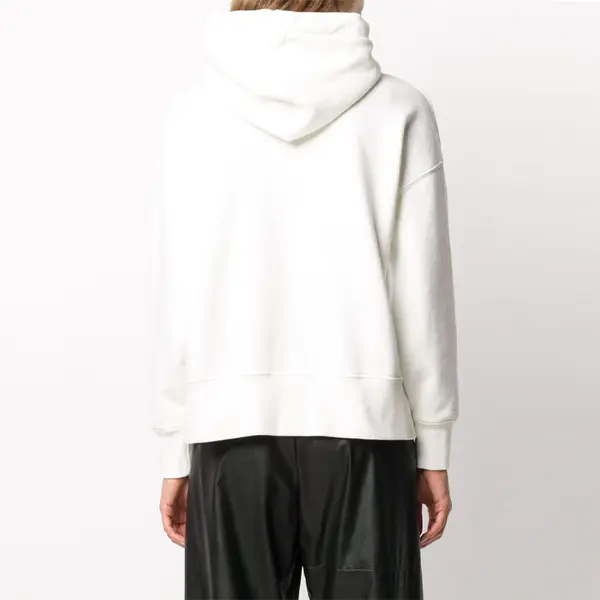 Palm Angels Broken Bear Cotton Hoodie - White