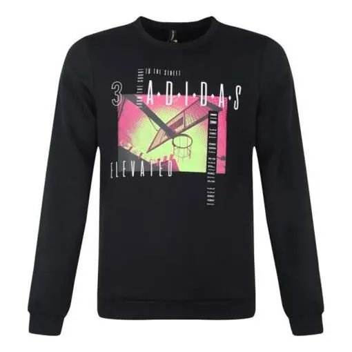 Adidas Neo Cs Sweatshirt Athleisure Casual Sports Round Neck Pullover - Black