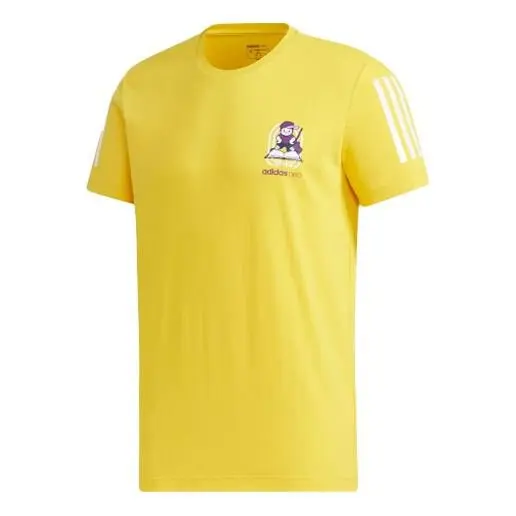 Adidas Neo M Gk Tee1 Round Neck - Yellow