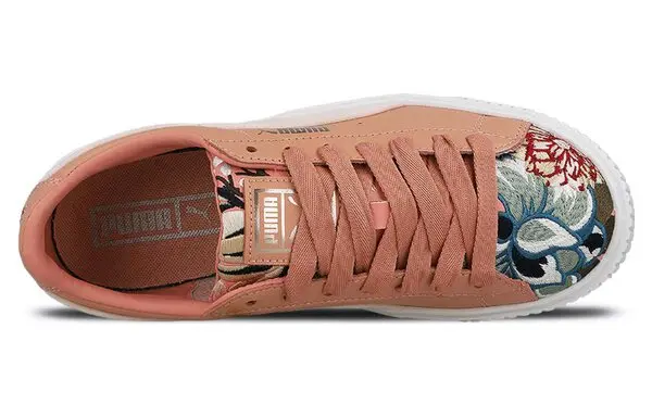 PUMA Platform Hyper Embroidered Lace Up Sneakers