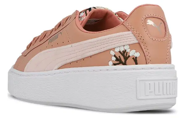 PUMA Platform Hyper Embroidered Lace Up Sneakers