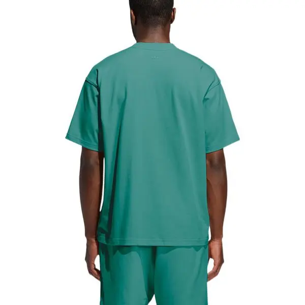 Adidas X Crossover Solid Color Round Neck Pullover Short Sleeve Couple Style Green - Multi-color
