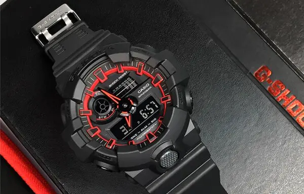 Casio G-shock Analog-digital Watch - Redblack