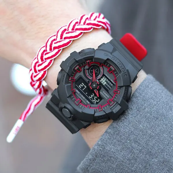 Casio G-shock Analog-digital Watch - Redblack