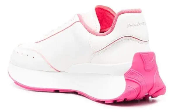 Alexander McQueen Sprint Runner Sneakers - White/bright Pink
