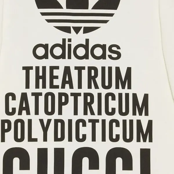 Gucci X Adidas Oversized Cotton Jersey Long Sleeve T-shirt