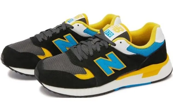 NEW BALANCE Retro Low Top Sneakers - Black/yellow