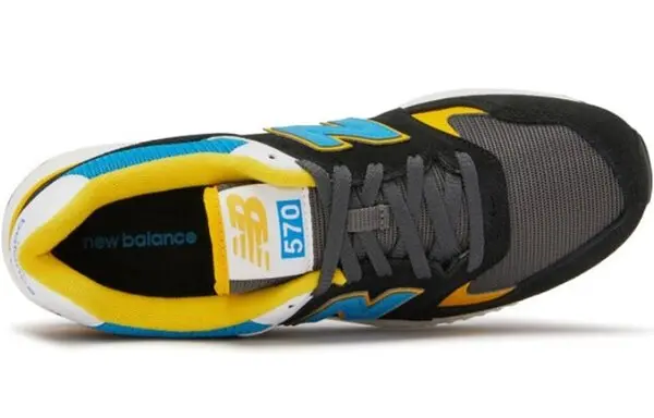 NEW BALANCE Retro Low Top Sneakers - Black/yellow