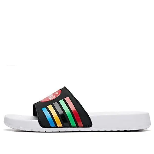 ANTA X Coca Cola Outdoor Slides - White/black/red