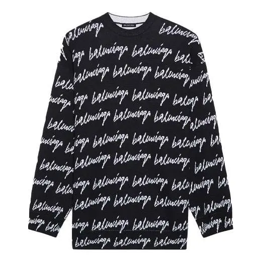 Balenciaga All Over Logo Jumper