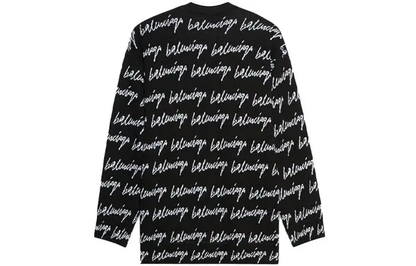 Balenciaga All Over Logo Jumper