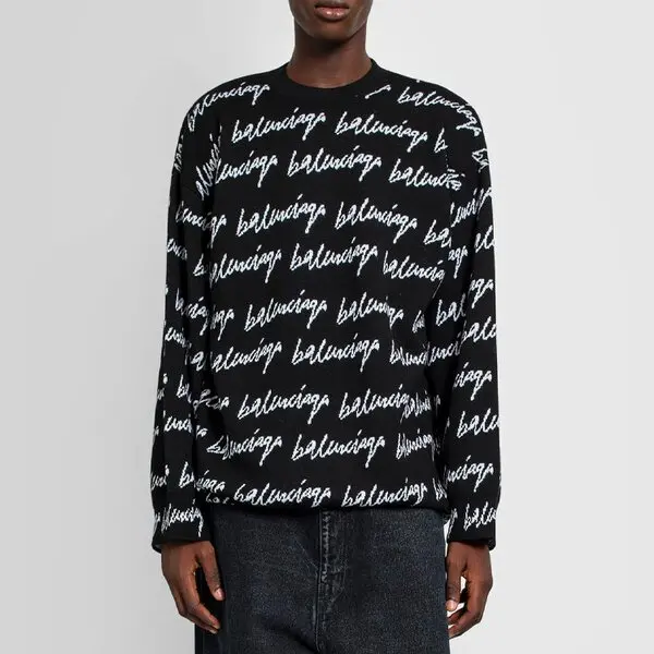Balenciaga All Over Logo Jumper