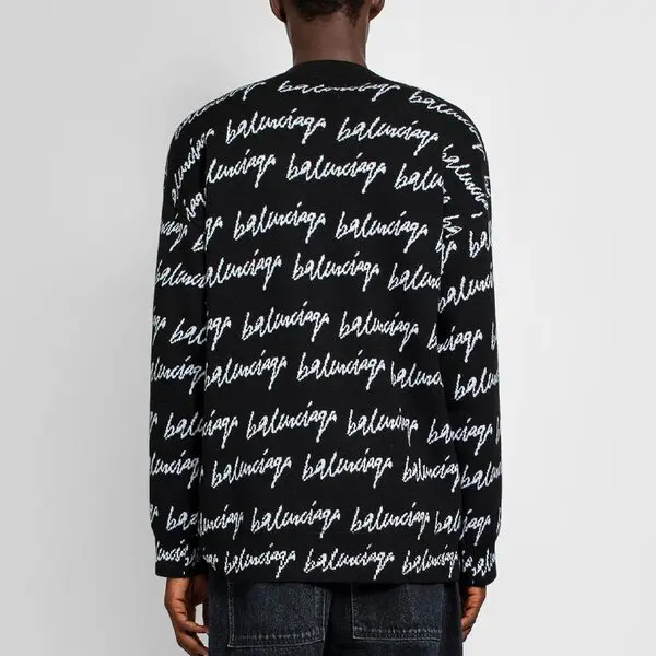 Balenciaga All Over Logo Jumper