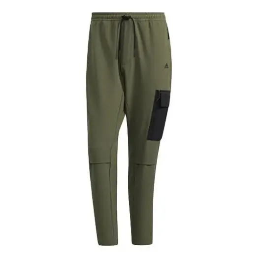 Adidas Gwall Pants Logo Contrasting Colors Pocket Sports Pants/trousers/joggers Green - Multi-color