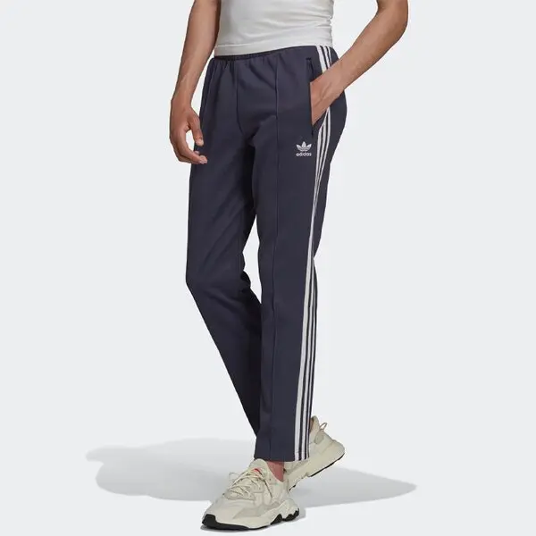 Adidas Originals Solid Color Straight Slim Fit Sports Pants/trousers/joggers Blue - Multi-color