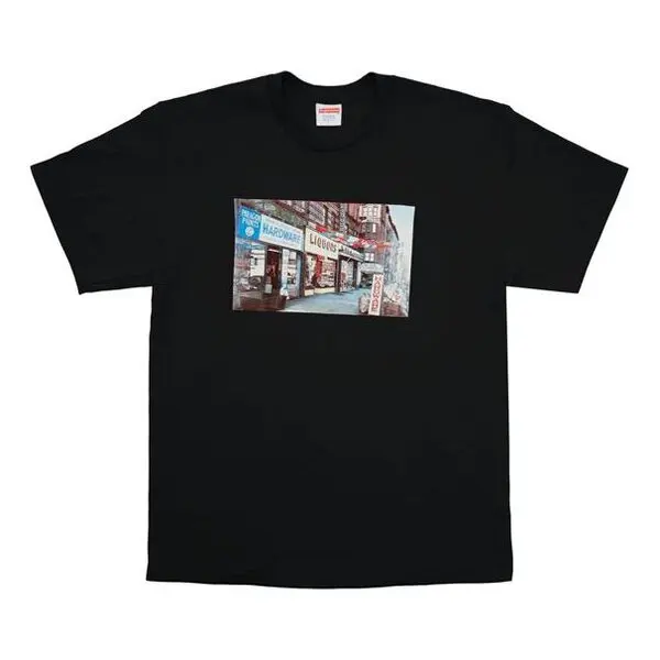 Supreme Ss18 Hardware Tee Printing Short Sleeve - Black