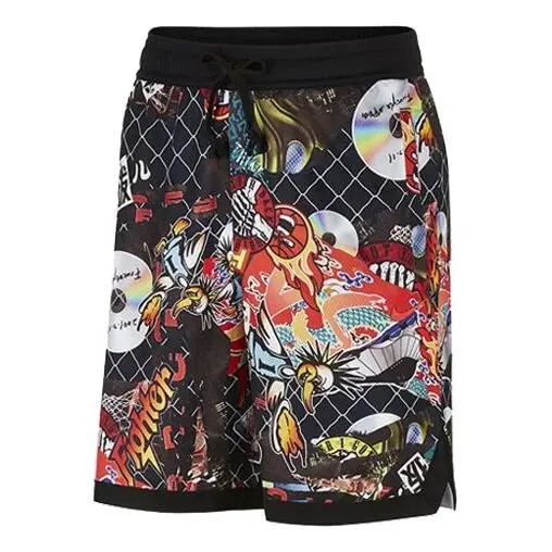 Nike Street Graffiti Basketball Shorts - Black/red