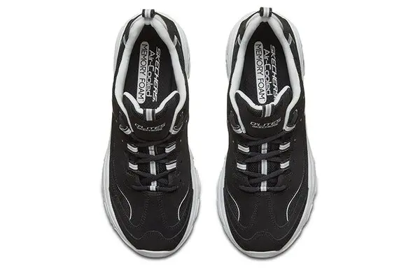 Sketchers D'lites 1.0 Low Top Sneakers - Black