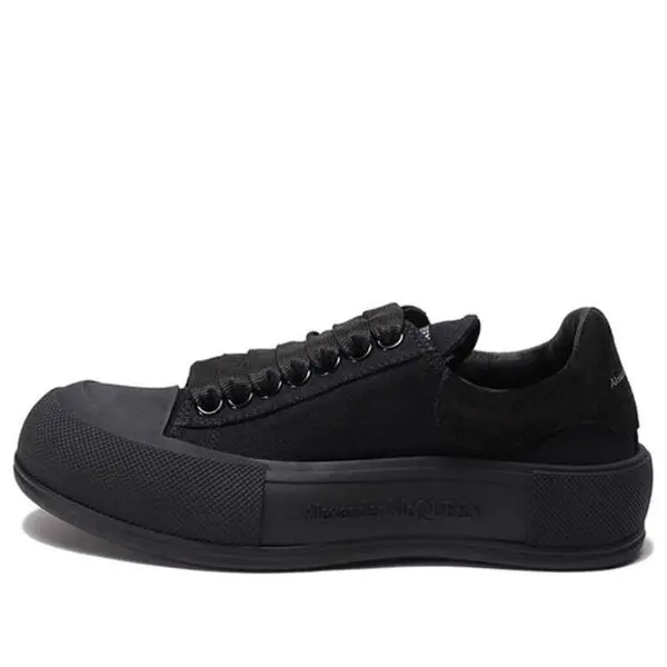 Alexander McQueen Deck Skate Plimsoll Shoes - Black