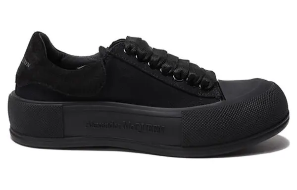 Alexander McQueen Deck Skate Plimsoll Shoes - Black